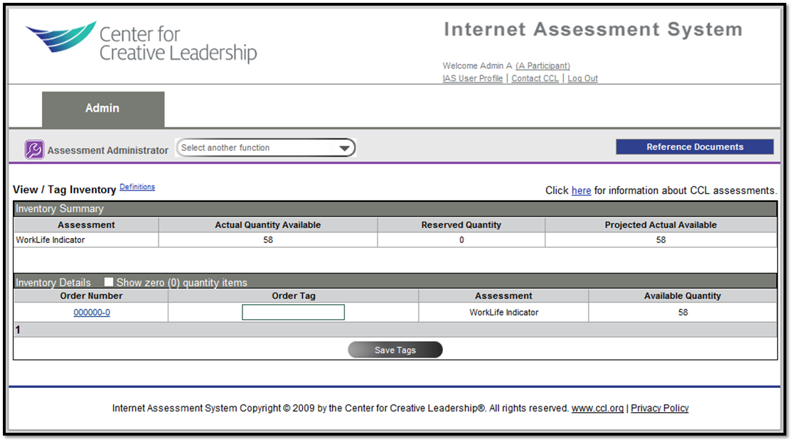 Assessment Admin Basic Steps – CCL Resources