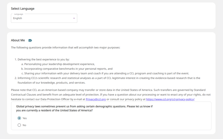 Getting Started in the Assessment Portal – CCL Resources