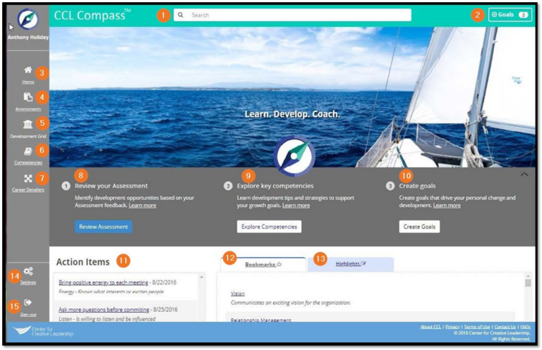 CCL Compass™ Home Screen Overview – CCL Resources