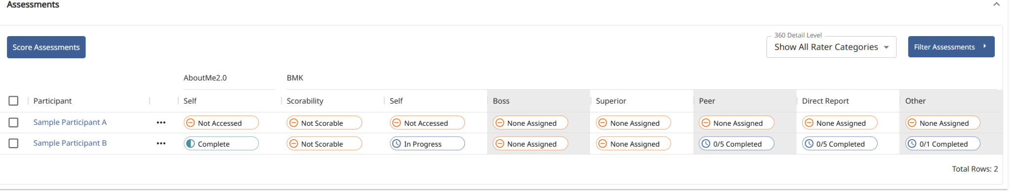 Assessments (session view) – CCL Resources