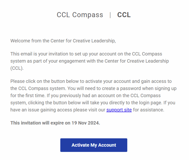 Compass Email Communication – CCL Resources